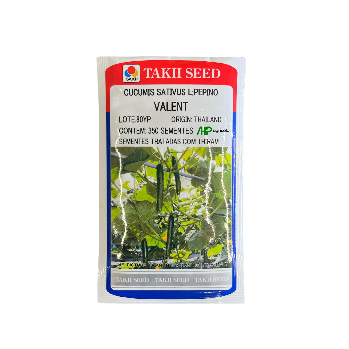 PEPINO HIBRIDO VALENT TAKII SEED 350 SEMENTES